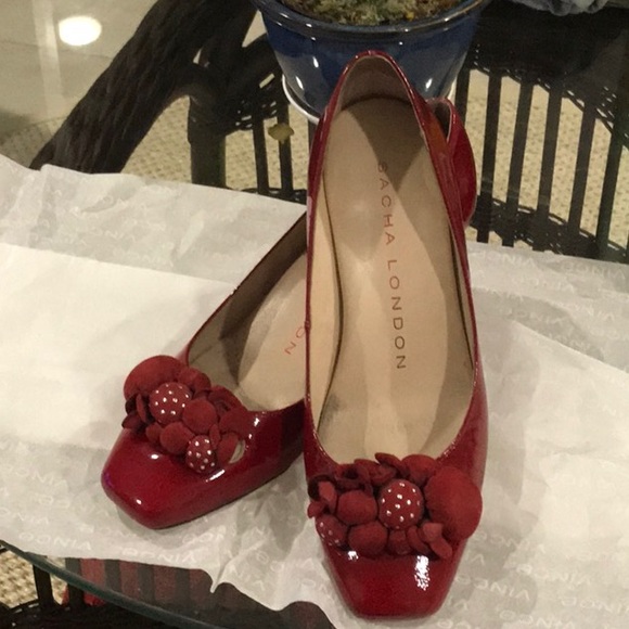 Sacha London | Shoes | Sasha London Red Patent Leather Shoes | Poshmark